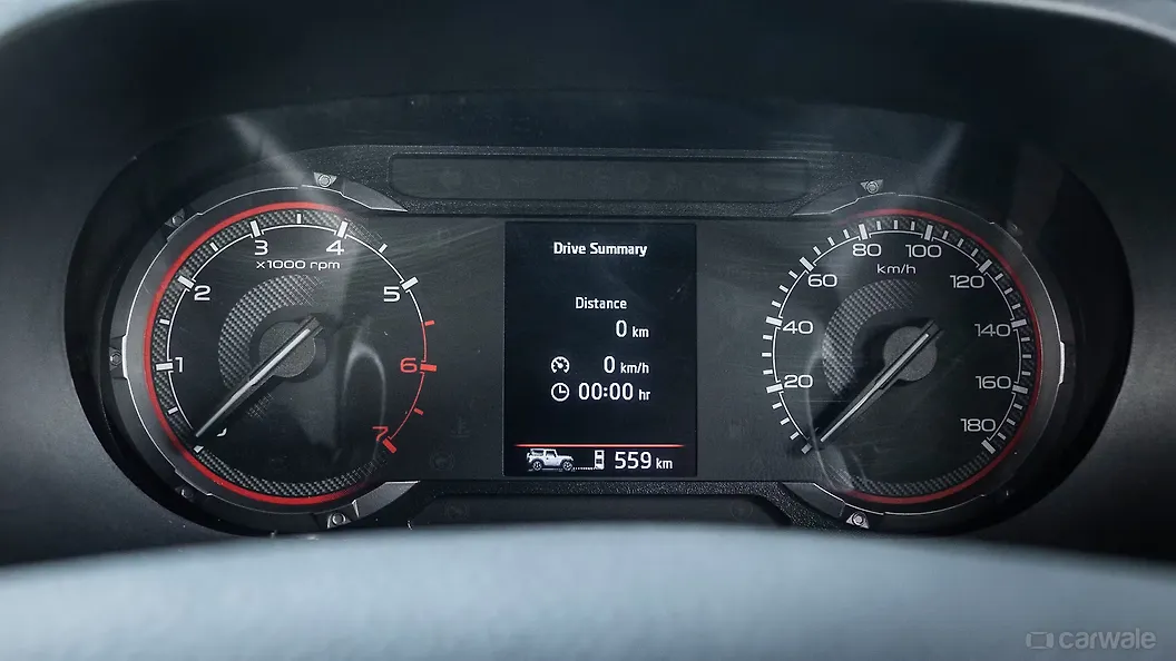 Thar Instrument Cluster Image, Thar Photos in India - CarWale