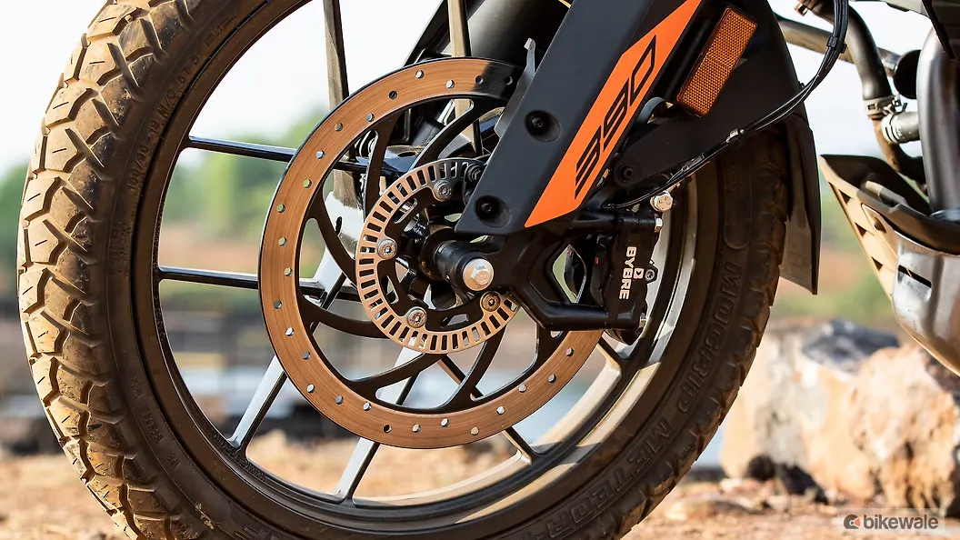KTM 390 Adventure X Front Disc Brake Caliper Image – BikeWale