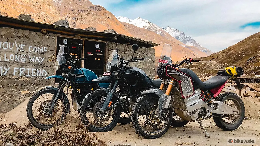 Royal Enfield Himalayan Electric Left Front Three Quarter Image – BikeWale