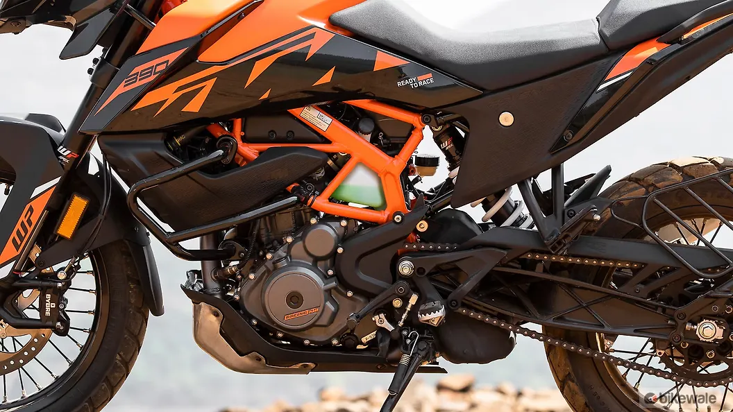 KTM 390 Adventure [2024] Engine From Left Image – BikeWale