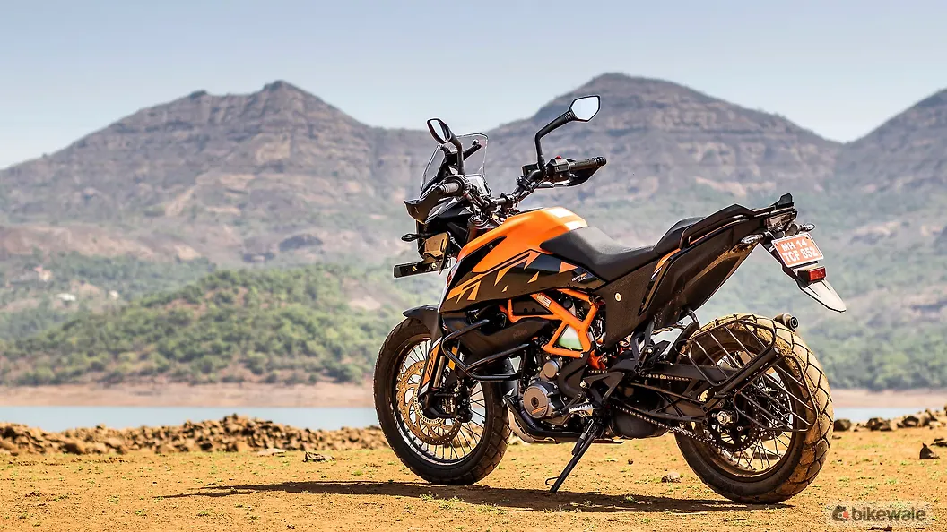 KTM 390 Adventure [2024] Right Rear Three Quarter Image – BikeWale