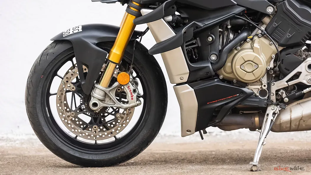 Ducati Streetfighter V4 Front Suspension Image – BikeWale