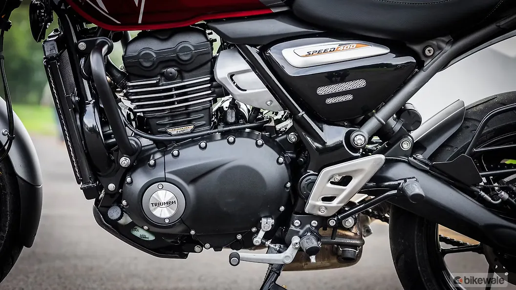 Triumph Speed 400 Engine From Left Image – BikeWale