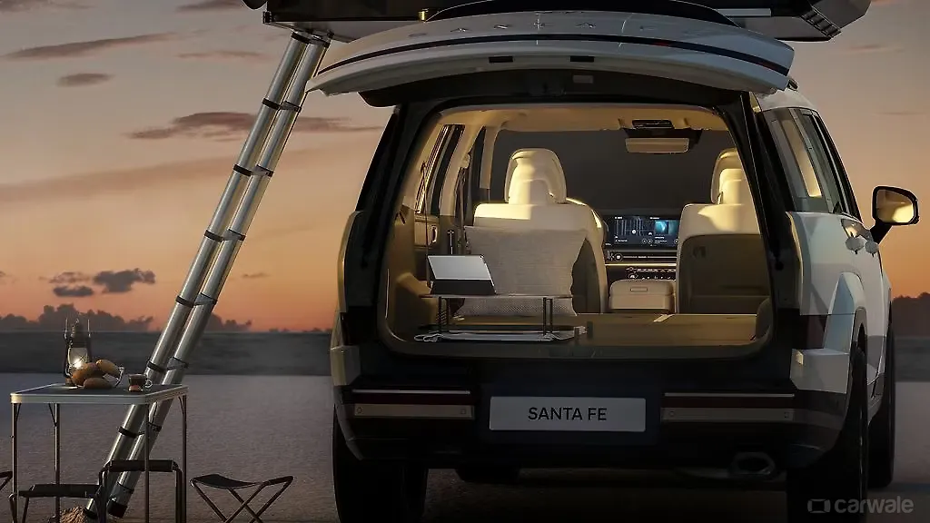 New Santa Fe Left Rear Three Quarter Image, New Santa Fe Photos in ...