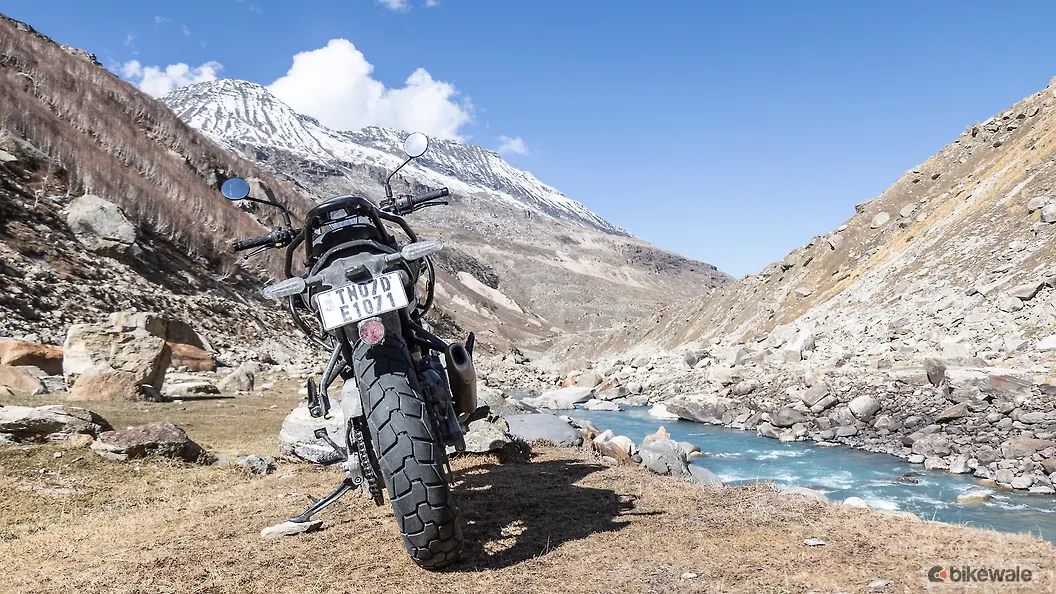 Royal Enfield Himalayan 450 Right Rear Three Quarter Image – BikeWale