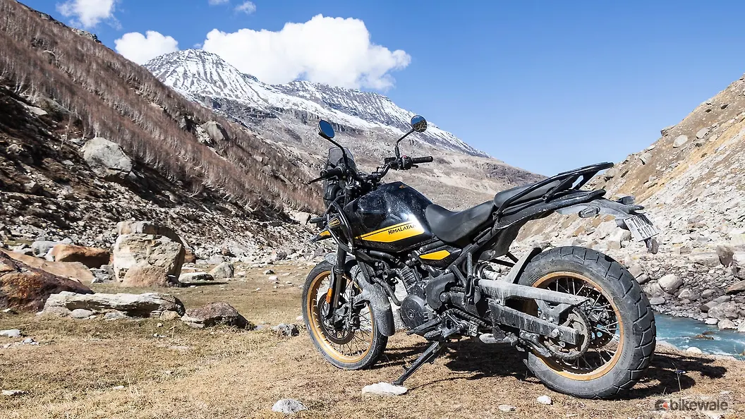 Royal Enfield Himalayan 450 Right Rear Three Quarter Image – BikeWale