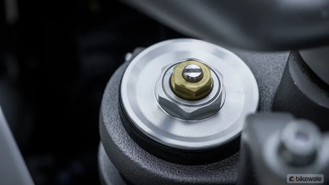 Ducati DesertX Front Suspension Preload Adjuster Image – BikeWale