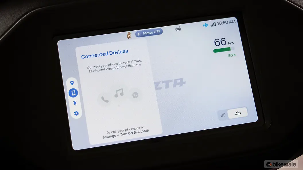 Ather Rizta TFT / Instrument Cluster Image – BikeWale