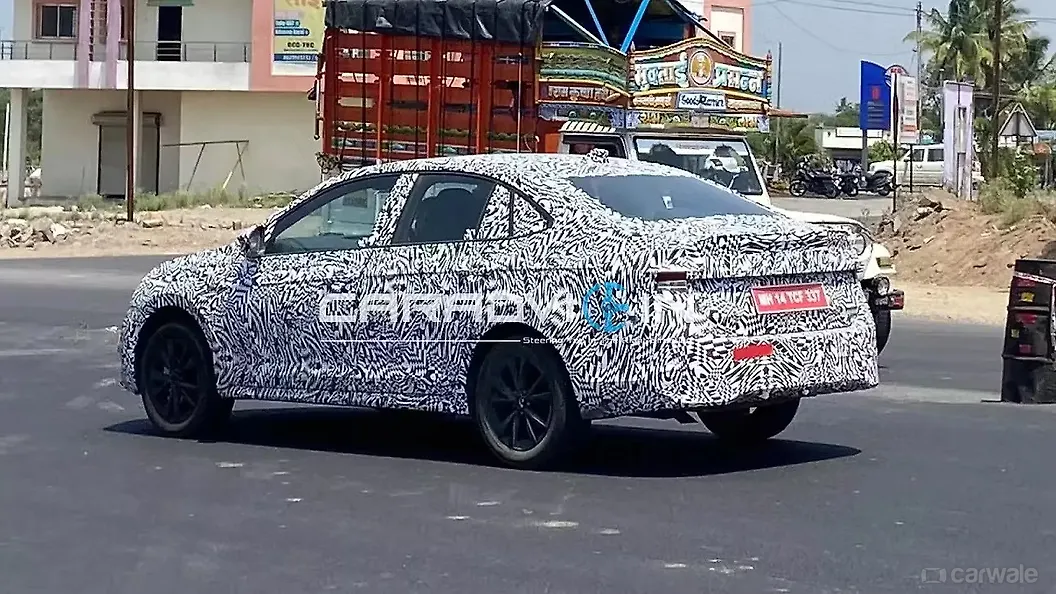 Slavia facelift Left Rear Three Quarter Image, Slavia facelift Photos ...