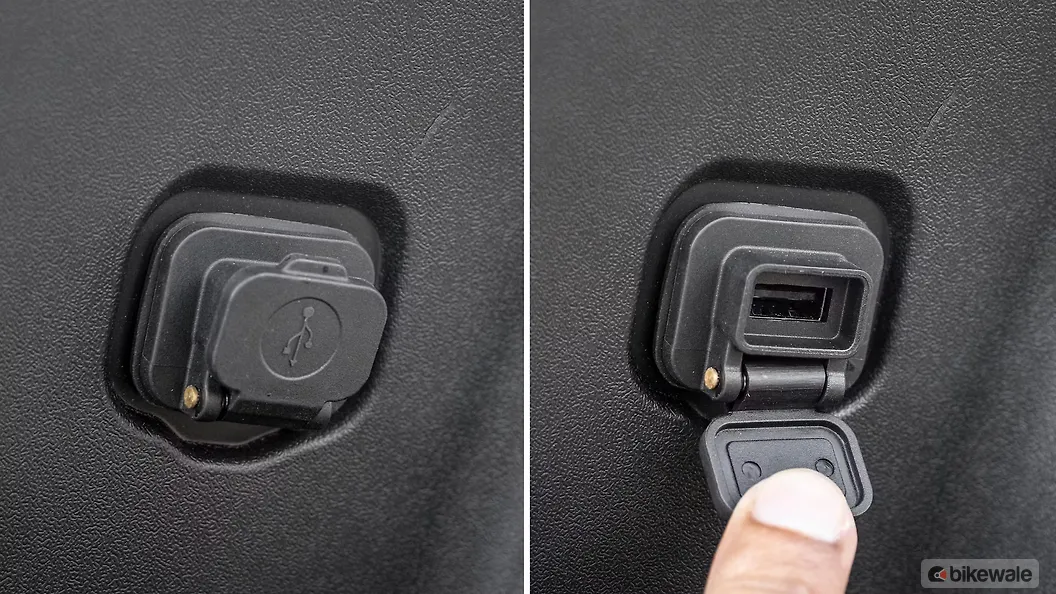 BGauss BG RUV 350 USB Port Image – BikeWale