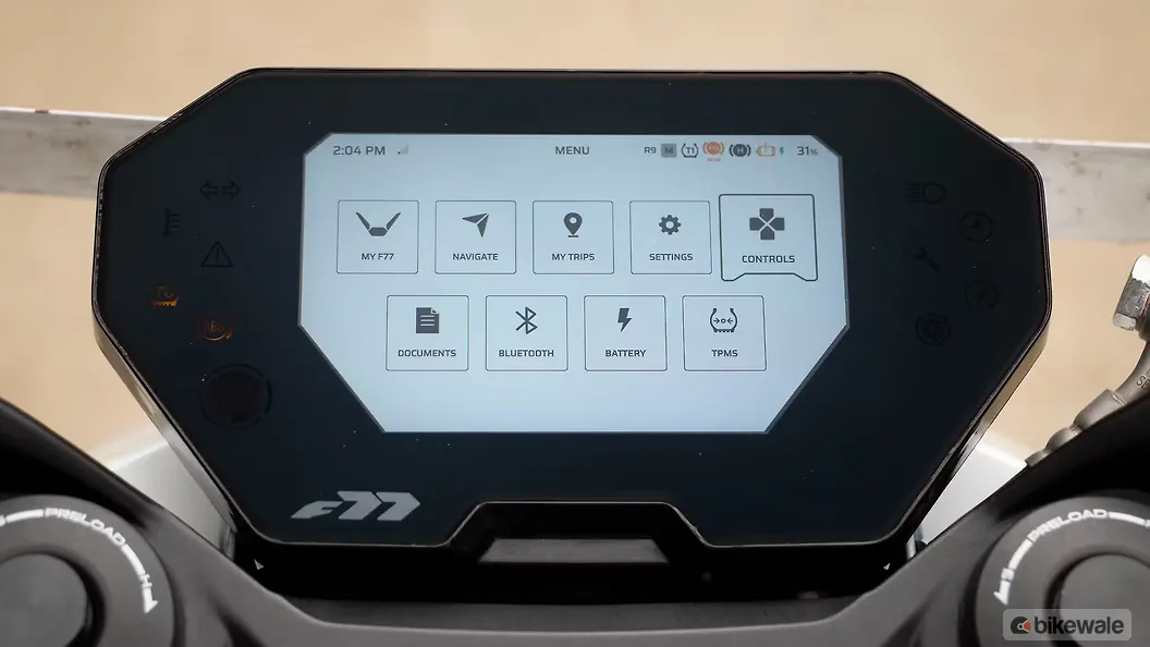 Ultraviolette F77 Mach 2 TFT / Instrument Cluster Image – BikeWale