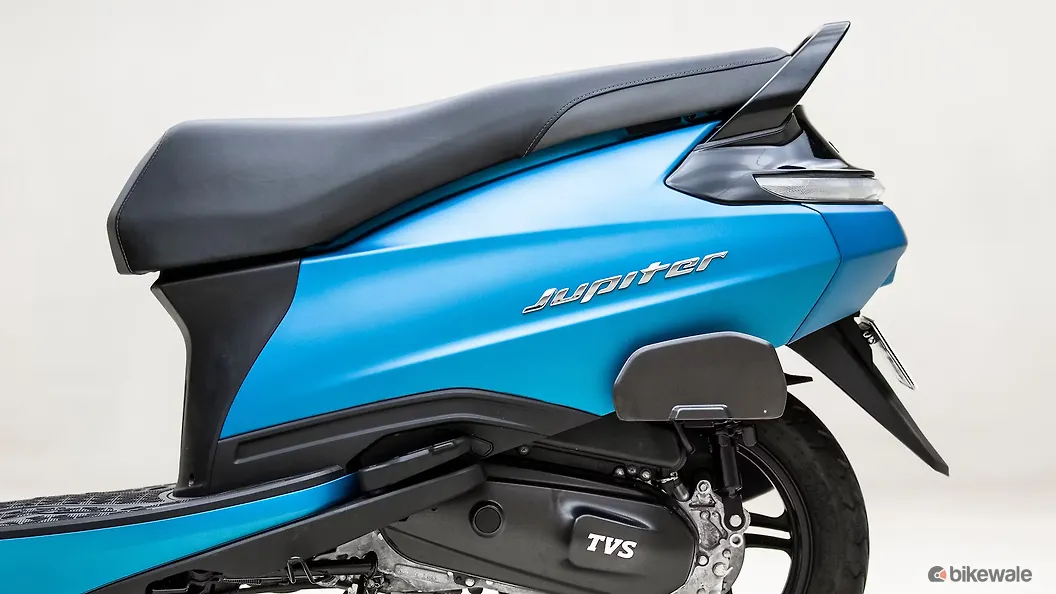 TVS Jupiter Left Side Body Panel Badge Image – BikeWale