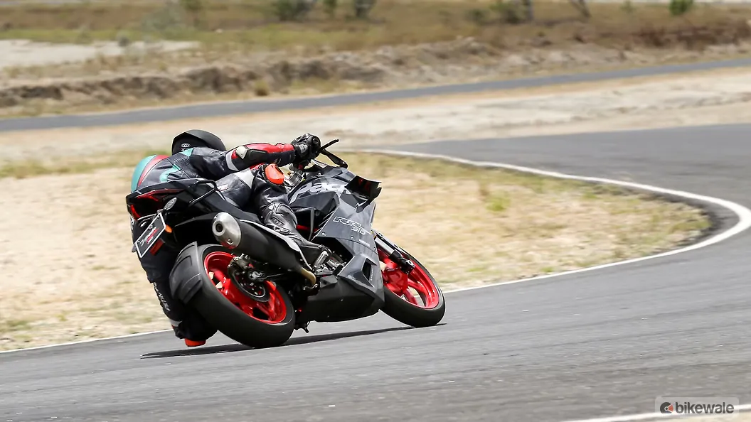 TVS Apache RR 310 Left Rear Three Quarter Image – BikeWale