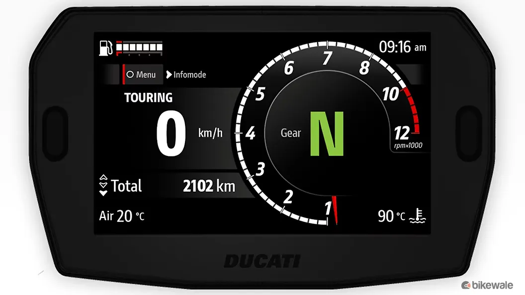 Ducati Multistrada V2 Instrument Cluster Image – BikeWale