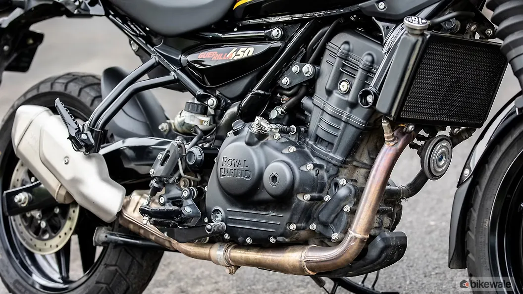 Royal Enfield Guerrilla 450 Engine From Right Image – BikeWale