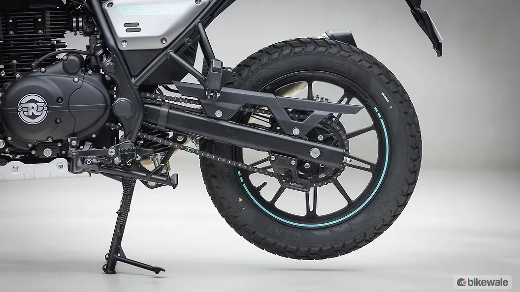 Royal Enfield Scram 440 Rear Swing Arm Image – BikeWale
