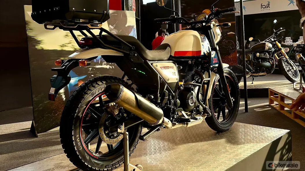 Royal Enfield Scram 440 Right Rear Three Quarter Image – BikeWale