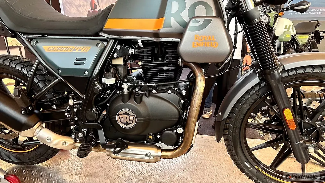 Royal Enfield Scram 440 Engine From Right Image – BikeWale