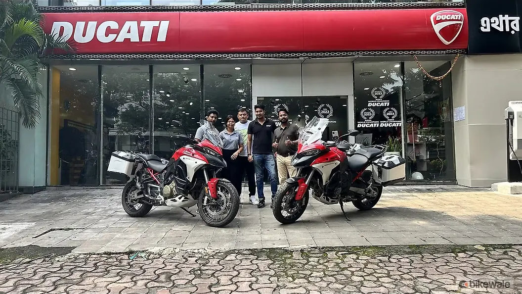 Ducati Multistrada V4 [2024] Left Front Three Quarter Image – BikeWale