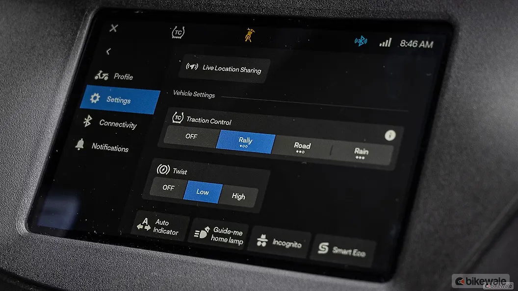 Ather 450X TFT Touchscreen Instrument Cluster Image – BikeWale