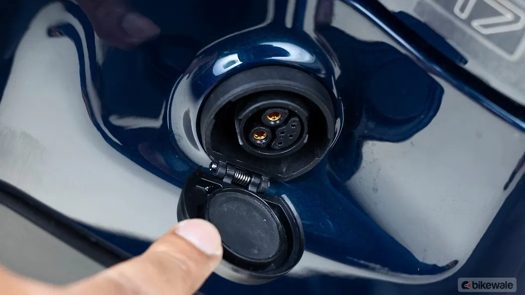 TVS iQube Electric Bike Charging Input Plug Image – BikeWale