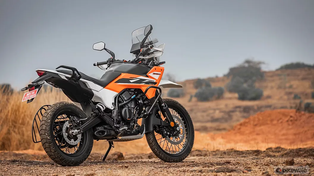 KTM 390 Adventure Right Rear Three Quarter Image – BikeWale