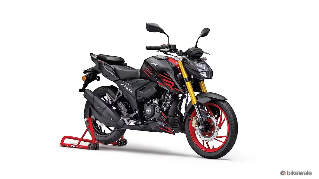 TVS Apache RTR 200 4V Right Front Three Quarter Image – BikeWale