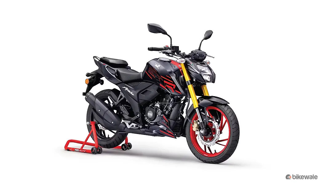 TVS Apache RTR 200 4V Right Front Three Quarter Image – BikeWale