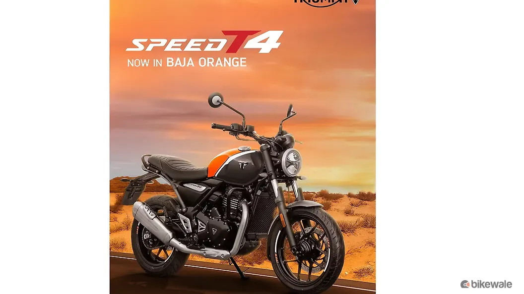 Triumph Speed T4 Right Front Three Quarter Image – BikeWale