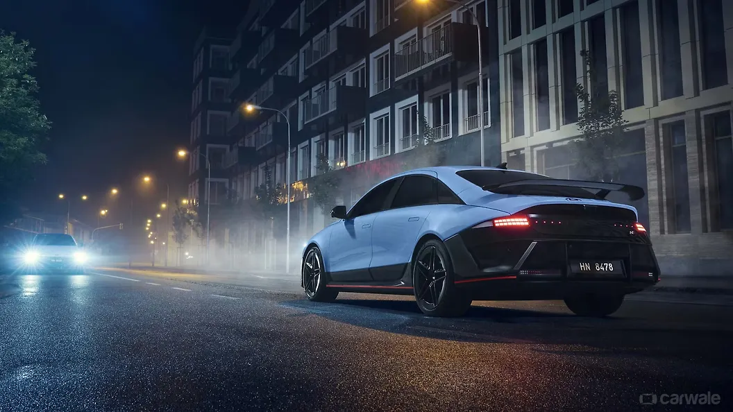 Ioniq 6 Left Rear Three Quarter Image, Ioniq 6 Photos in India - CarWale