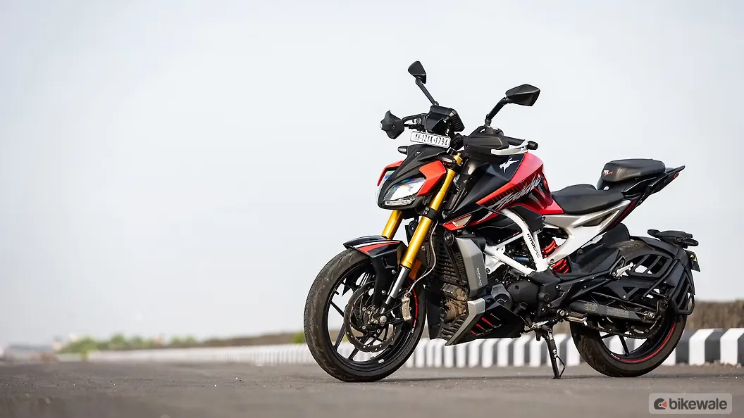 TVS Apache RTR 310 Left Front Three Quarter Image – BikeWale