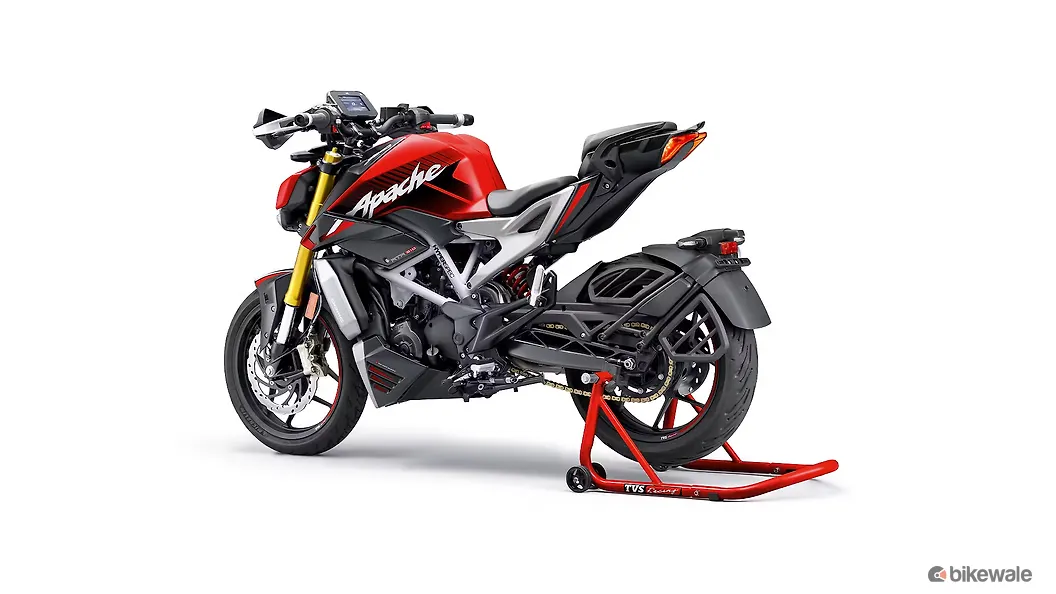 TVS Apache RTR 310 Left Rear Three Quarter Image – BikeWale