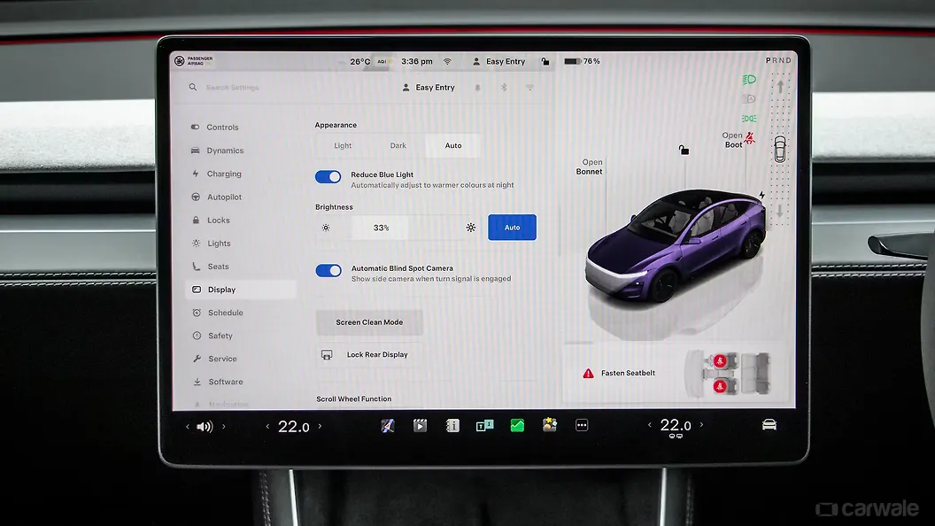 Model Y Infotainment System Image, Model Y Photos in India - CarWale