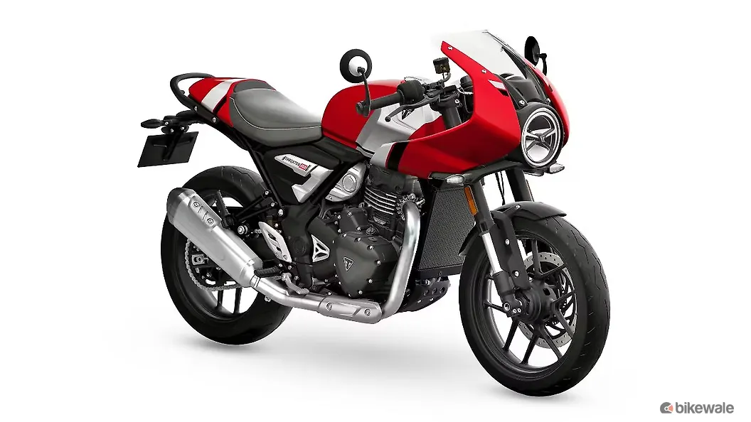 Triumph Thruxton 400 Right Front Three Quarter Image – BikeWale