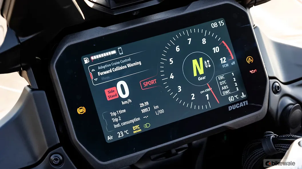 Ducati Multistrada V4 Gear Shift Indicator Image – BikeWale