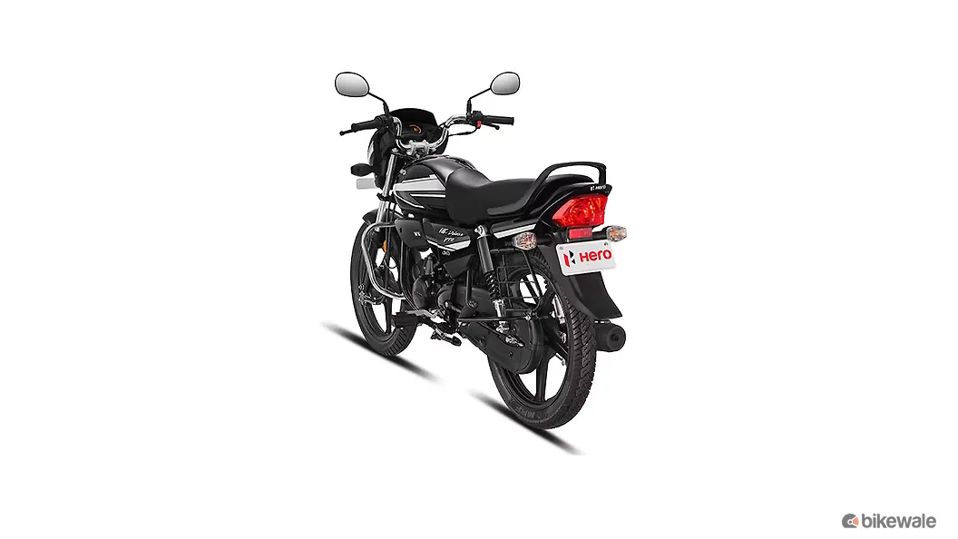 Hero HF Deluxe Right Rear Three Quarter Image – BikeWale