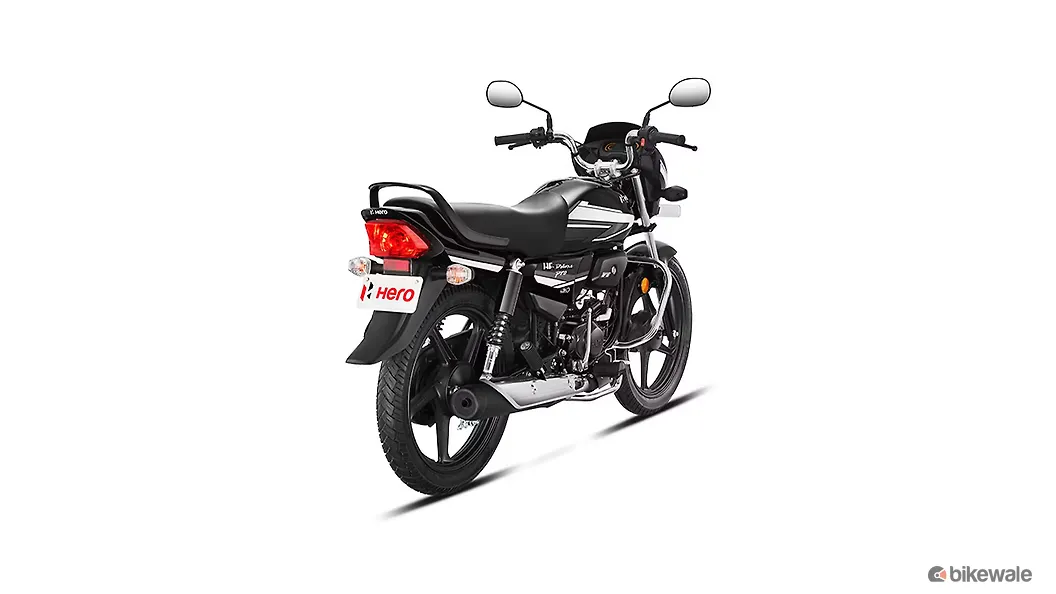 Hero HF Deluxe Right Rear Three Quarter Image – BikeWale