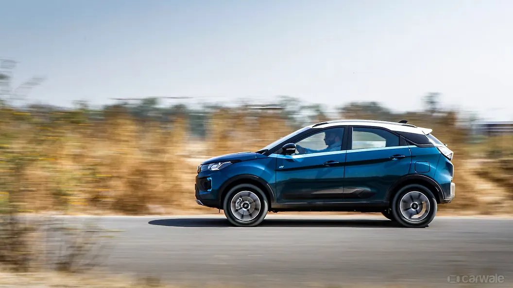 Nexon EV Left Side View Action Image, Nexon EV Photos in India - CarWale