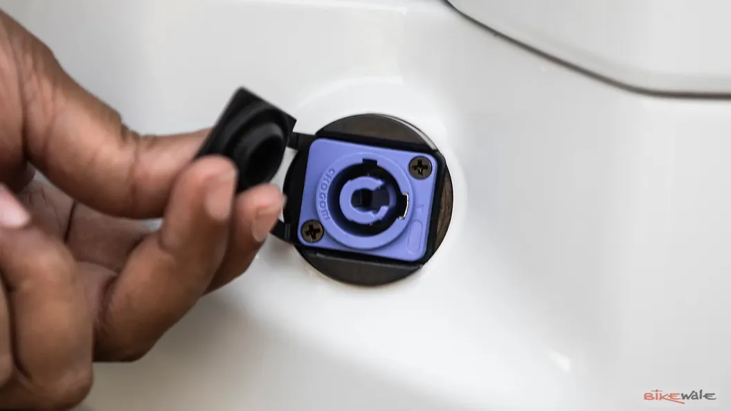 TVS iQube Electric Bike Charging Input Plug Image – BikeWale