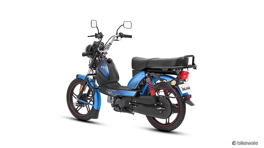 TVS XL 100 Heavy Duty Left Rear Three Quarter Image – BikeWale