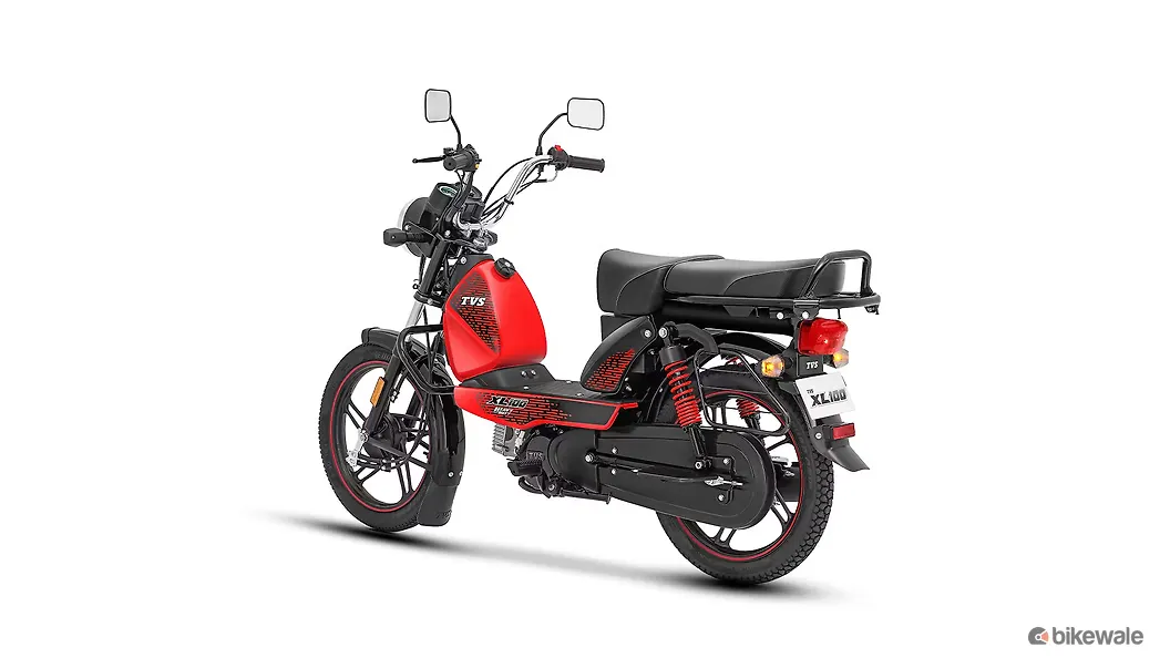 TVS XL 100 Heavy Duty Left Rear Three Quarter Image – BikeWale