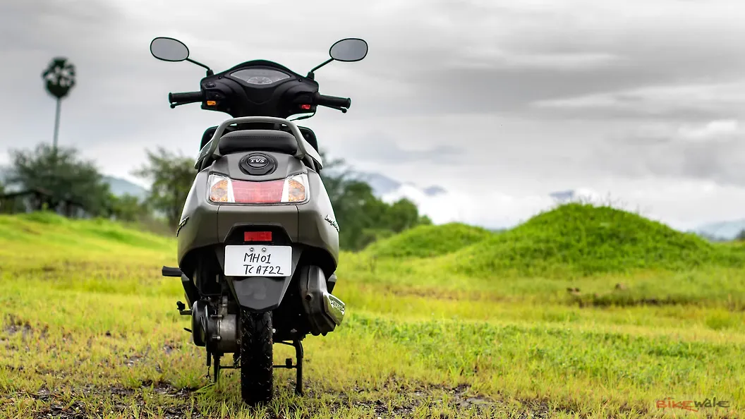 TVS Jupiter Rear Three-Quarter Image – BikeWale