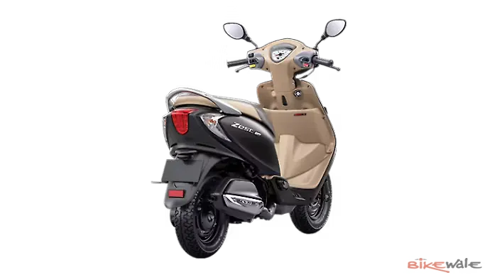 TVS Scooty Zest 110 Left Rear Three Quarter Image – BikeWale