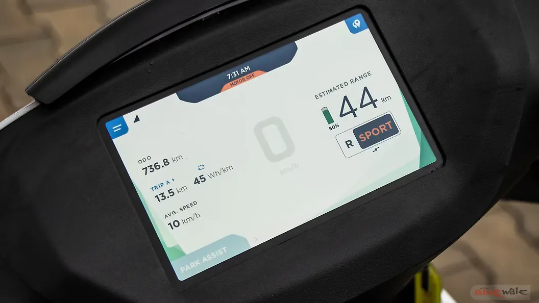 Ather 450 Instrument Cluster Image – BikeWale