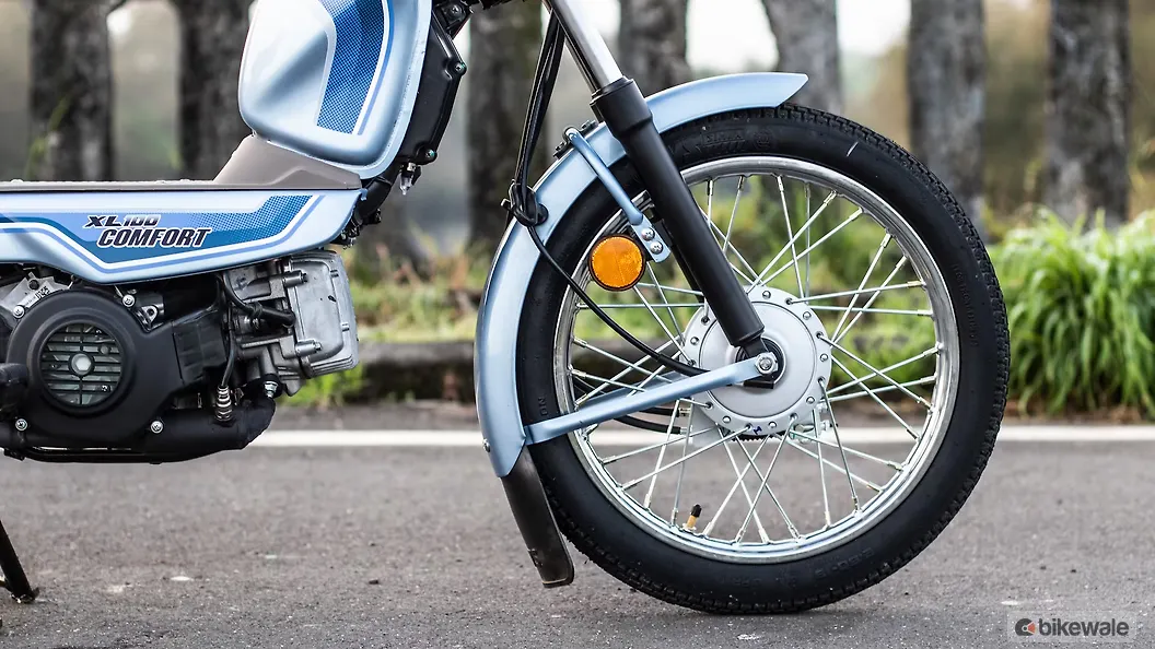 TVS XL 100 Comfort Front Wheel Image – BikeWale