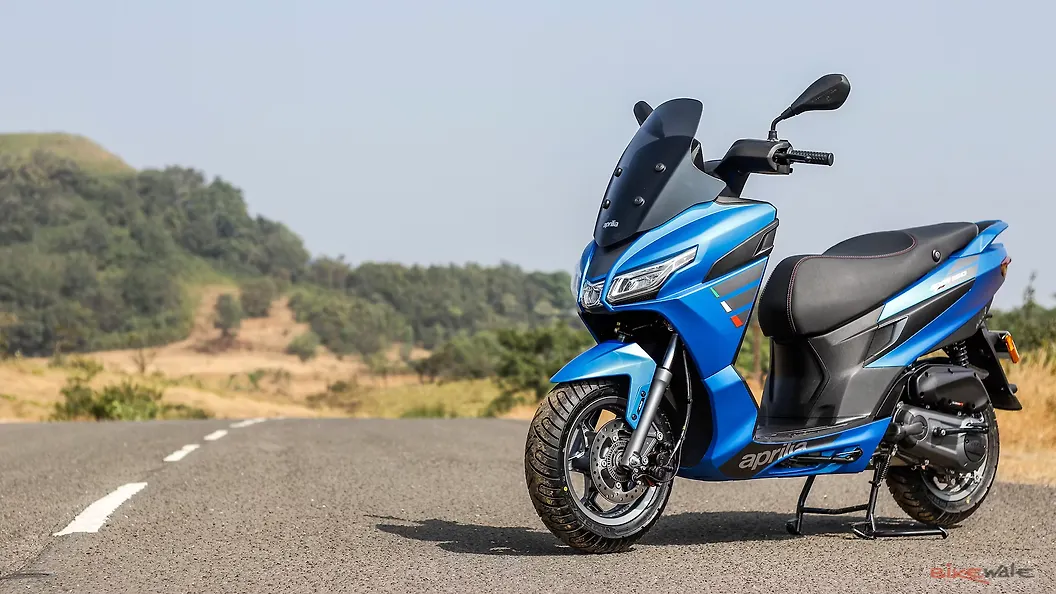 Aprilia SXR 160 Left Front Three Quarter Image – BikeWale