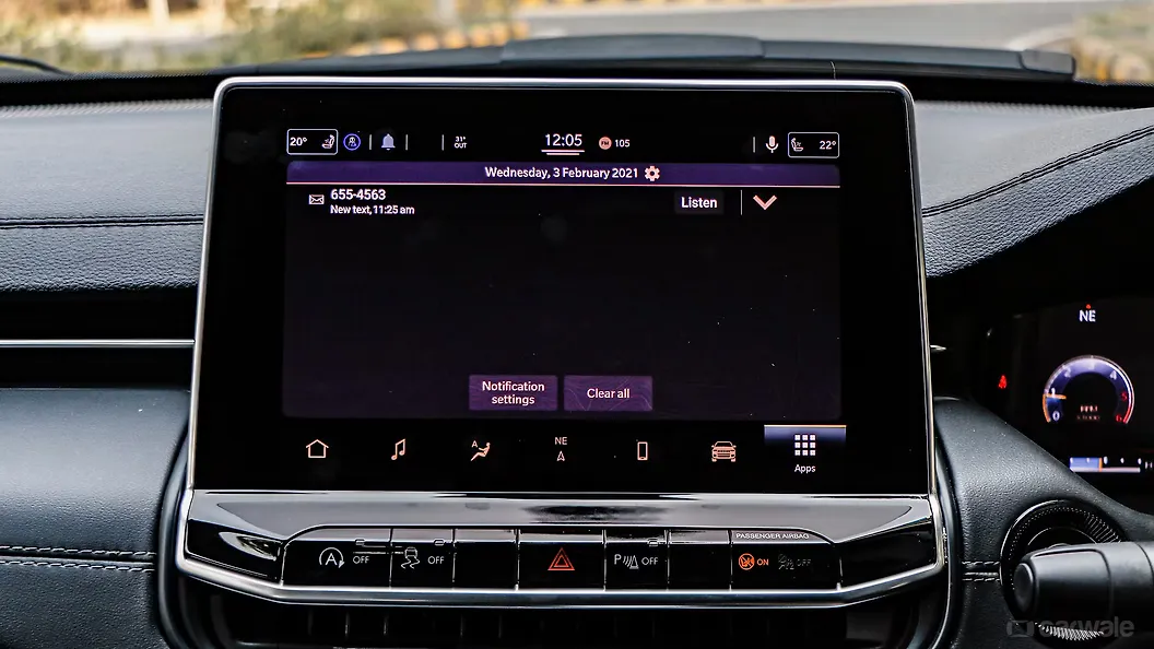 Compass Infotainment System Image, Compass Photos in India - CarWale