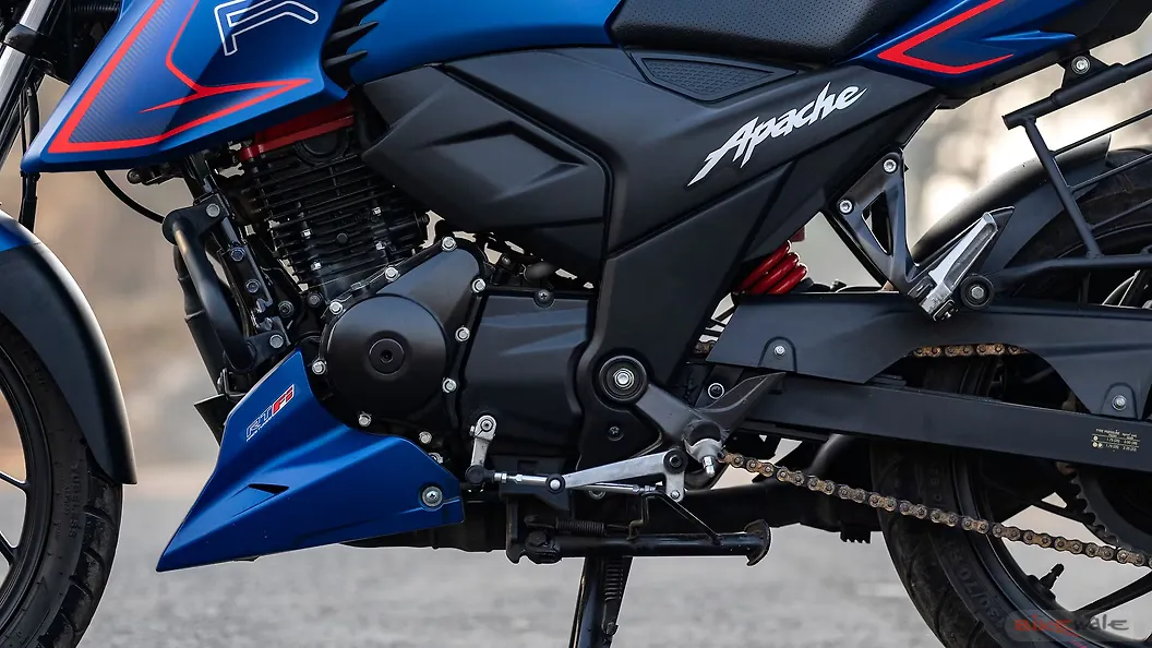 TVS Apache RTR 200 4V Engine From Left Image – BikeWale