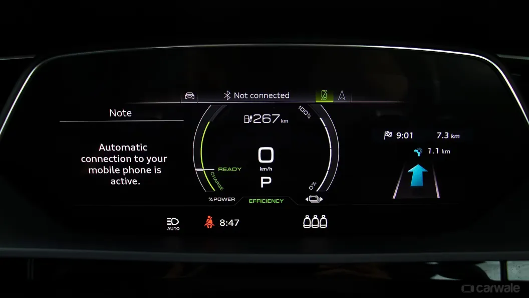 e-tron Instrument Cluster Image, e-tron Photos in India - CarWale