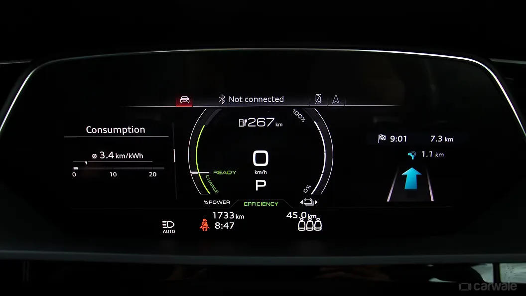 e-tron Instrument Cluster Image, e-tron Photos in India - CarWale